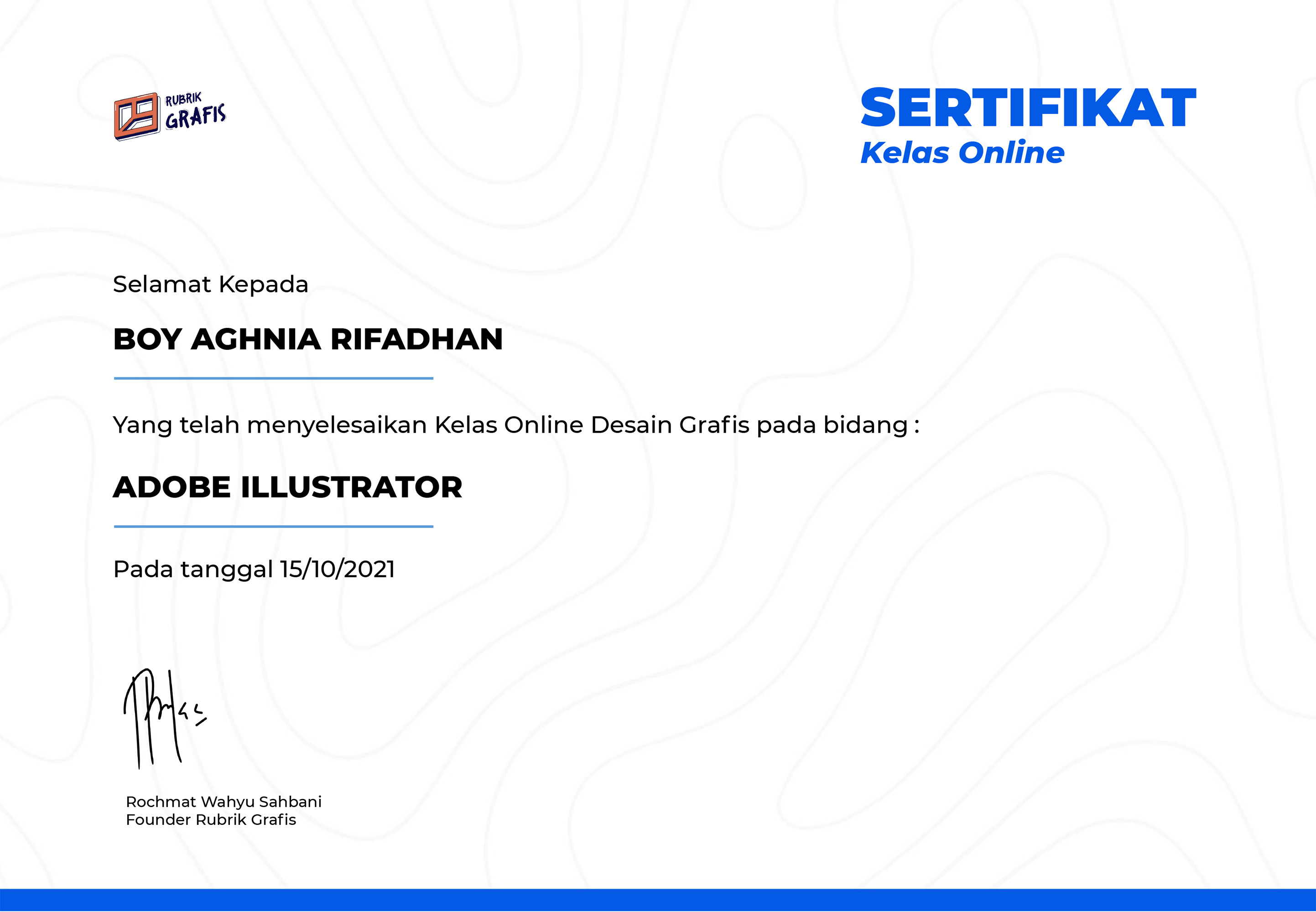 Portfolio | Boy Aghnia Rifadhan